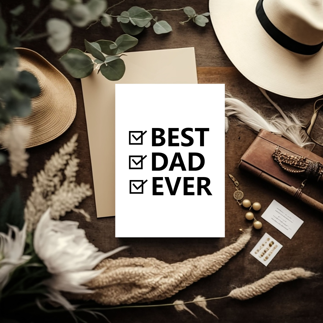 Best Dad (Check Box) – Greetings from Oliver
